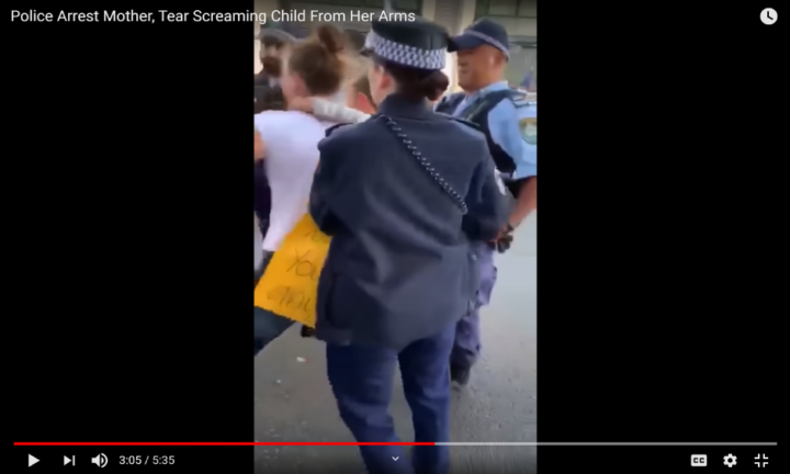 Mother Arrested While Protesting Her Rights
