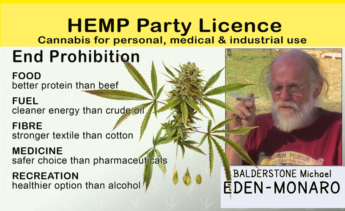 Vote 1 HEMP in the Eden-Monaro Byelection: An Interview With Candidate ...