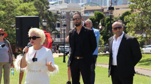 Sydney Trans Rights Activists Protest UK TERF Kellie-Jay Keen: In Pictures
