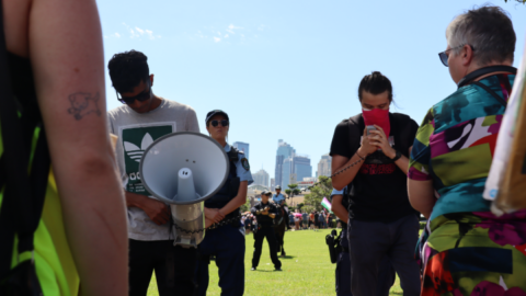 Sydney Trans Rights Activists Protest UK TERF Kellie-Jay Keen: In Pictures