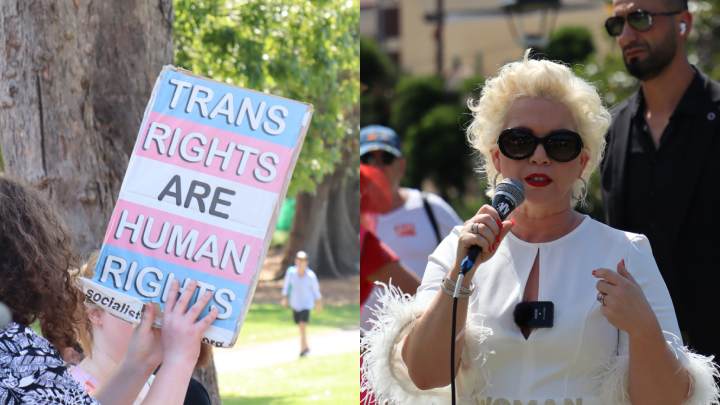 Sydney Trans Rights Activists Protest UK TERF Kellie-Jay Keen: In Pictures