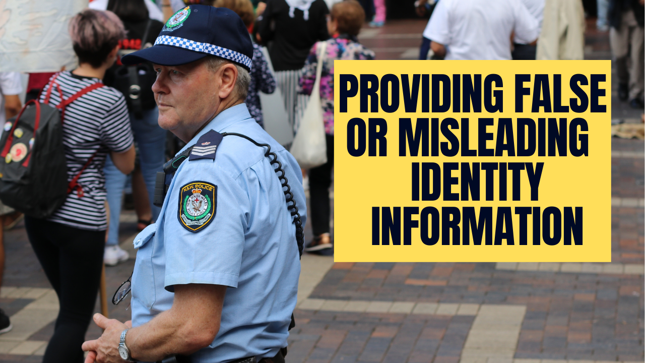 Providing False or Misleading Identity Information to a Police Officer