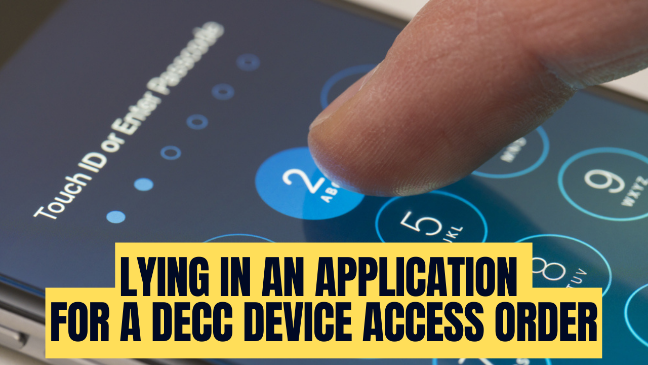 Providing False or Misleading Information in an Application for a ...