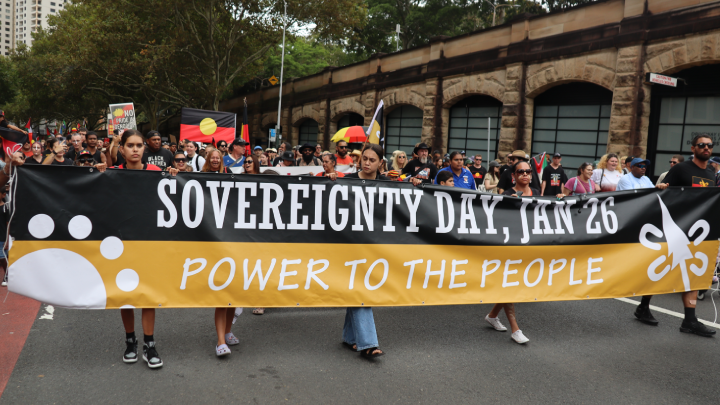 Sovereignty Day Rally on Gadigal Land 26 January 2025: In Photos